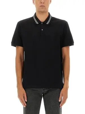Alexander McQueen Polo Shirt With Logo On The Collar - Black
