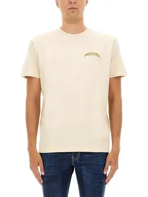 Dsquared2 T-shirt With Logo - Cream