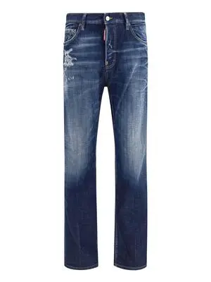 DSQUARED2 Dsquared2 642 Distressed Straight Leg Jeans