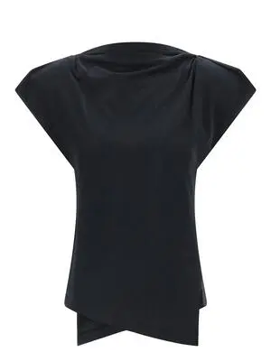 Isabel Marant Étoile Sebani Asymmetrical T-shirt - Black