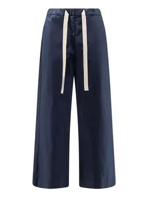 Max Mara S MAX MARA Wide Leg Cotton Trousers Multicolor