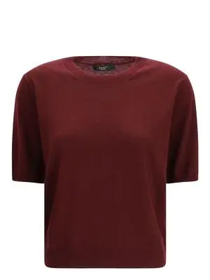 Max Mara WEEKEND MAX MARA Burgundy Wool Sweater Red
