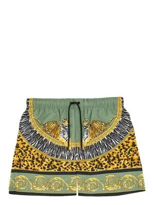 Versace Versace Wild Cats Beach Bermuda Shorts Multicolor