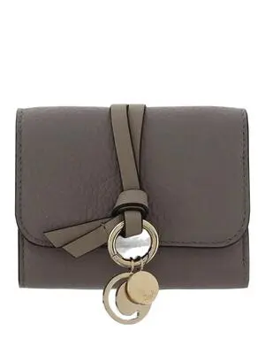 Chloé Small Alphabet Trifold Wallet - Gray