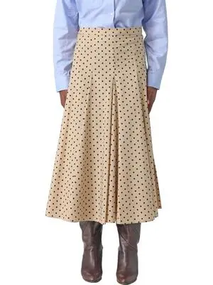 Max Mara Polka Dot Midi Skirt - Multicolor