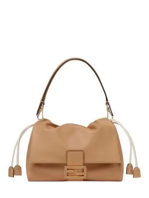 Fendi FENDI Mamma Baguette Small Leather Crossbody Bag Multicolor