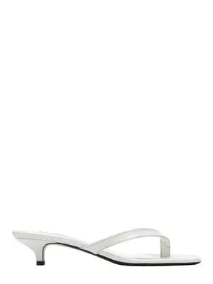 TOTÊME TOTEME Leather Heeled Thong Sandals