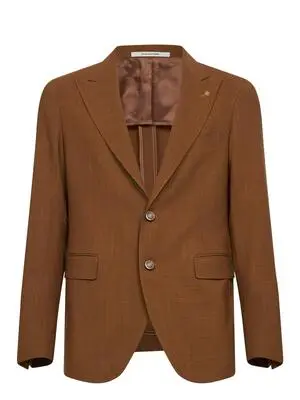 Tagliatore Clay Virgin Wool Vesuvio Single-breasted Blazer - Multicolor