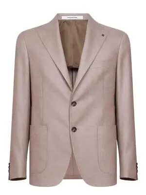 Tagliatore Tagliatore Men Dove Grey Virgin Wool Blend Single-Breasted Montecarlo Blazer Multicolor