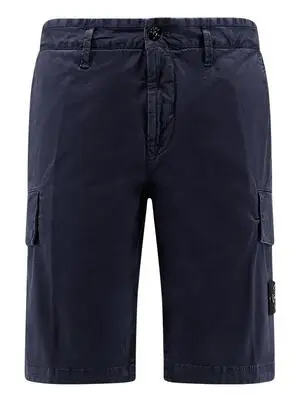 Stone Island Organic Cotton Stretch Cargo Shorts - Multicolor