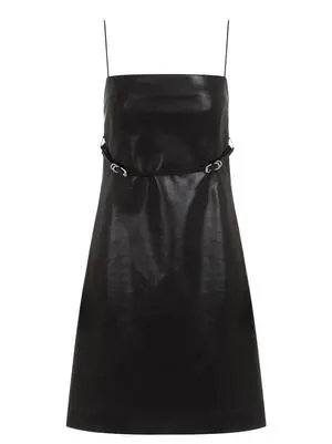 Givenchy Voyou Leather Mini Dress - Black