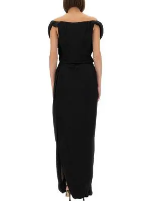 VIVIENNE WESTWOOD Ginnie Amber Long Dress - Black