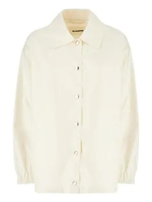 JIL SANDER JIL SANDER Logo Print Shirt Jacket Multicolor