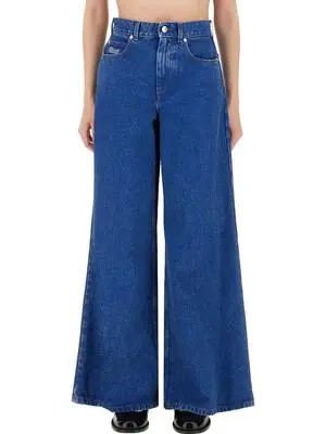 Marni Wide Leg Denim Jeans - Blue