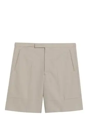 Prada Cotton Bermuda Shorts - Cream