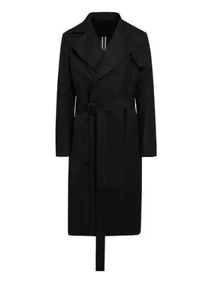 Rick Owens Double-breasted Cotton Coat - Black