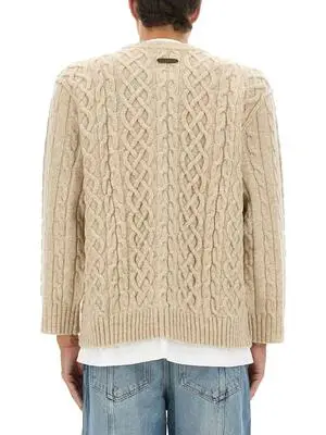 Moschino Pullover With T-shirt - Cream