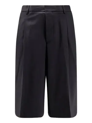 AMI Paris Virgin Wool Shorts - Multicolor