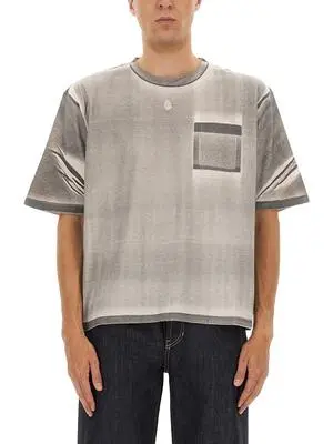 Alexander McQueen Alexander Mcqueen Men Cropped T-Shirt Gray