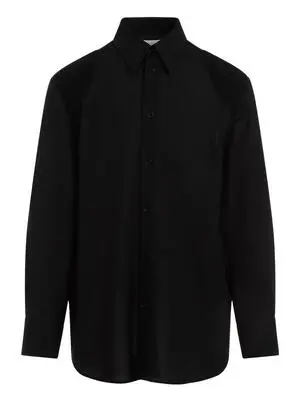 JIL SANDER Virgin Wool Shirt - Black