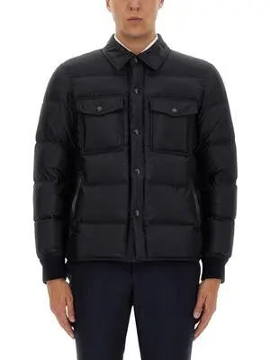 TOM FORD Techno Satin Padded Jacket - Blue