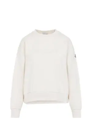 Moncler Cotton Sweatshirt With Embroidered Logo - Multicolor