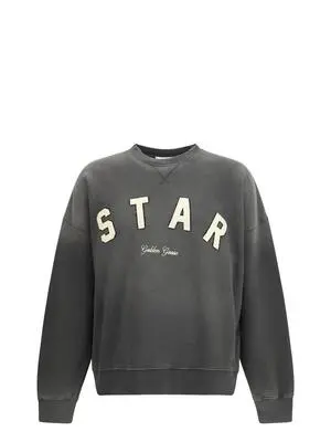 GOLDEN GOOSE Star" Embroidered Oversized Sweatshirt - Gray