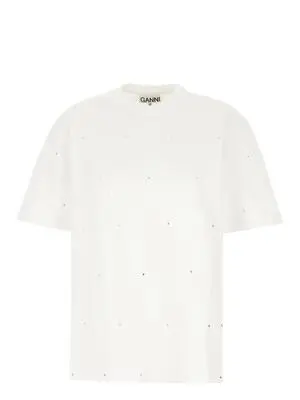 GANNI Embellished T-shirt - Multicolor