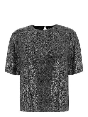 Giuseppe Di Morabito Embellished Short Sleeve Top - Multicolor