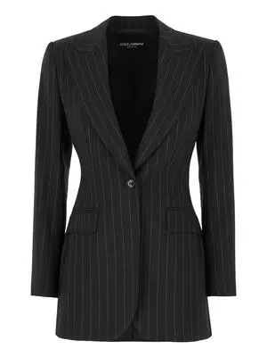 Dolce & Gabbana Tailored Pinstripe Blazer - Multicolor