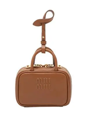 Miu Miu Cognac Leather Bag - Brown