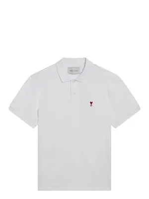 AMI Paris De Coeur Polo Shirt - White