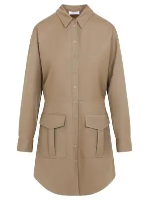 Celine Wool Mini Dress - Multicolor