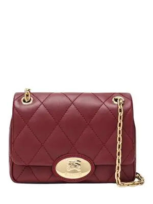 Burberry Quilted Leather Shoulder Bag - Red