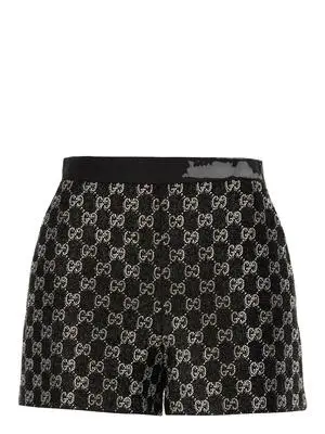 Gucci Monogram Embellished Shorts - Multicolor