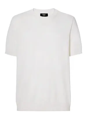 Fendi Cotton And Cashmere Crew Neck Sweater - Multicolor