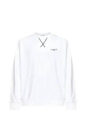 GIVENCHY GIVENCHY White Brushed Cotton Couture Seam Sweatshirt