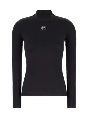 MARINE SERRE Embellished Long Sleeve Top - Multicolor