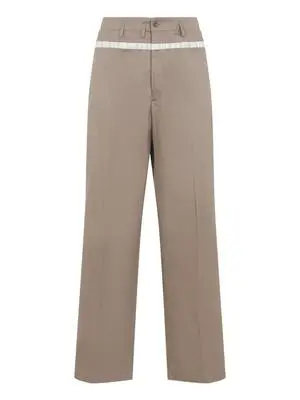 MAISON MARGIELA Maison Margiela Beige Cotton Pants Multicolor