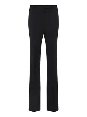 TOM FORD Tailored Straight Wool And Silk Pants - Black