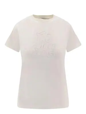 GOLDEN GOOSE Olivia Viscose Blend T-shirt - Multicolor