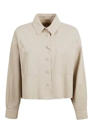 Max Mara Cotton Shirt Jacket - White