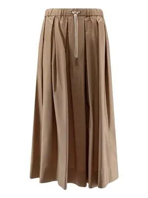 Max Mara Cotton Flared Skirt - Multicolor