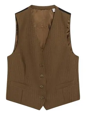 Burberry Wool And Mohair Vest - Brown