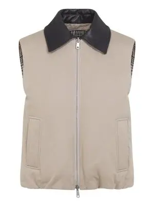 Brunello Cucinelli Padded Reversible Vest Multicolor