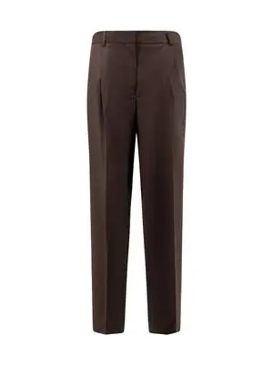 TOTEME Wool Trousers With Pinces - Multicolor
