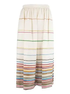 Paul Smith Striped Midi Skirt - Multicolor