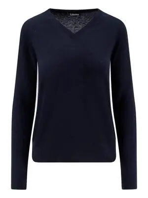 Max Mara S MAX MARA Wool V-Neck Sweater Multicolor