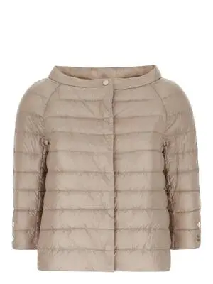 Herno Quilted Jacket With Button Detail - Multicolor