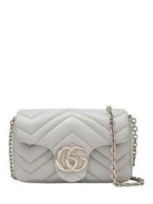 Gucci Gg Marmont Mini Shoulder Bag - Gray